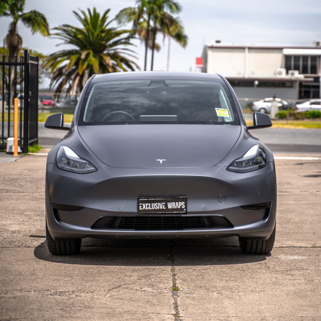 Tesla Model Y stealth bomber style! - Exclusive Wraps